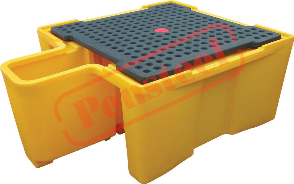 Plastic Bund for Single IBC Tank with Font – PEBDF01 – Pensteel